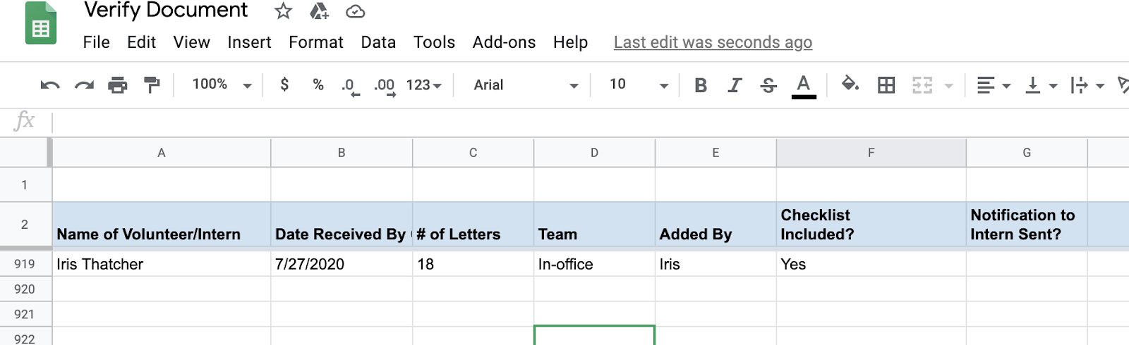 Processing Fundraising Letters – Staff Intranet